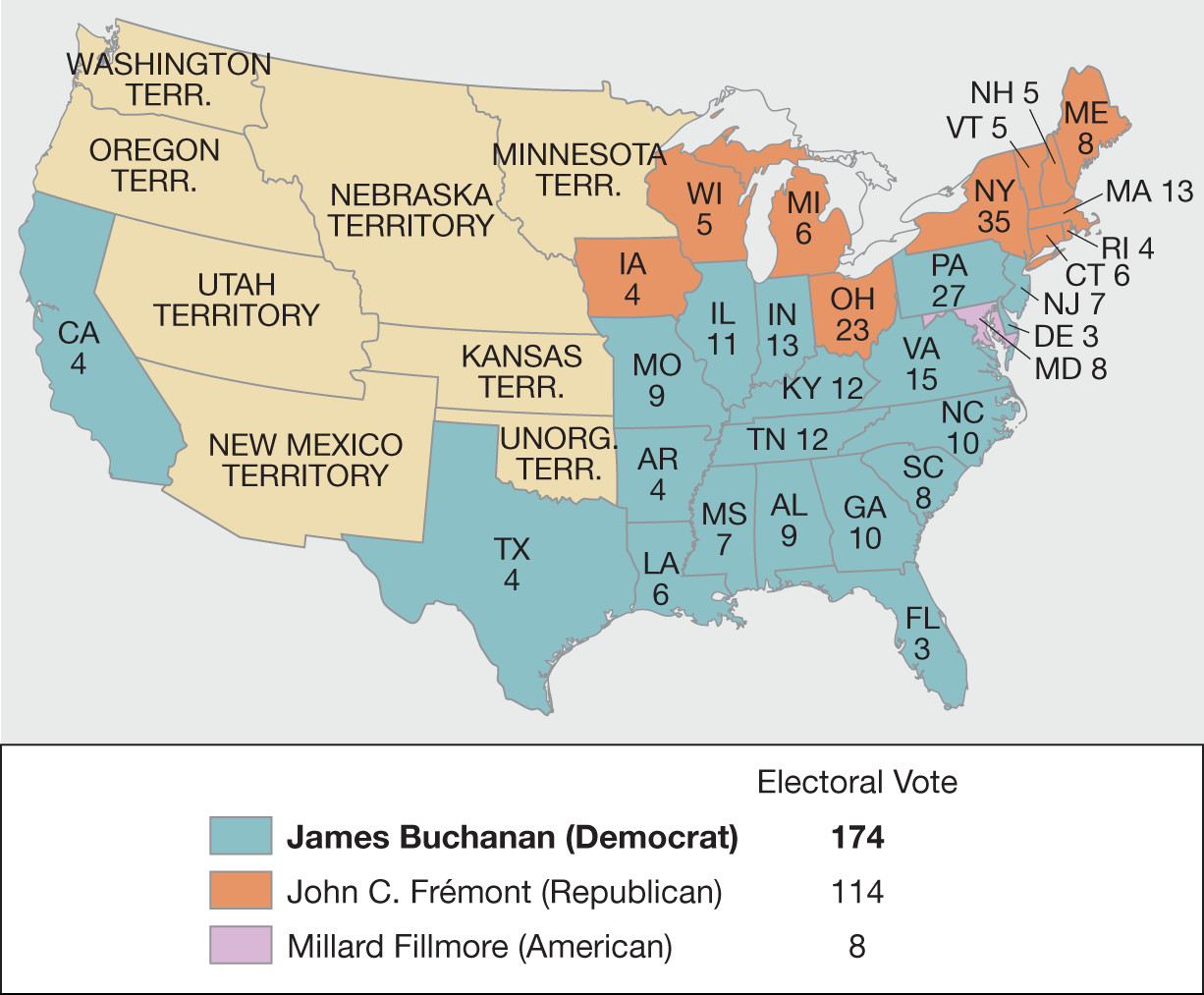 Dred Scott Decision Map