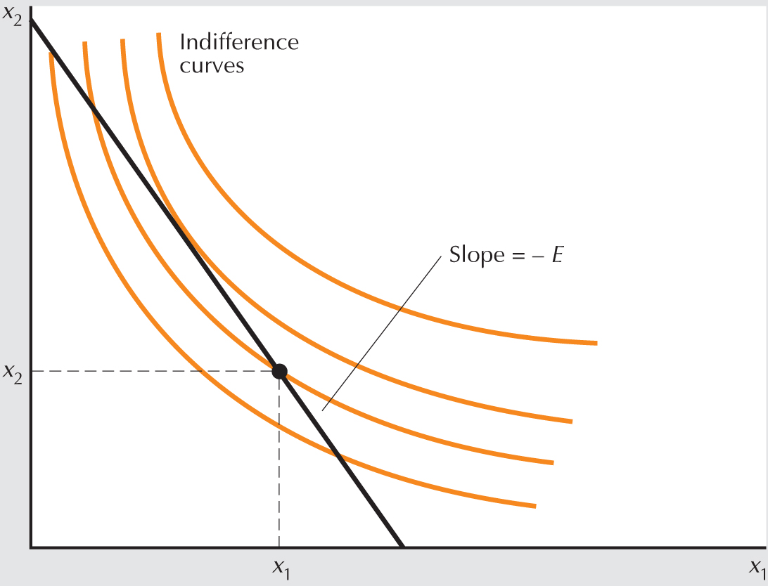 Indifference Curve And Budget Line