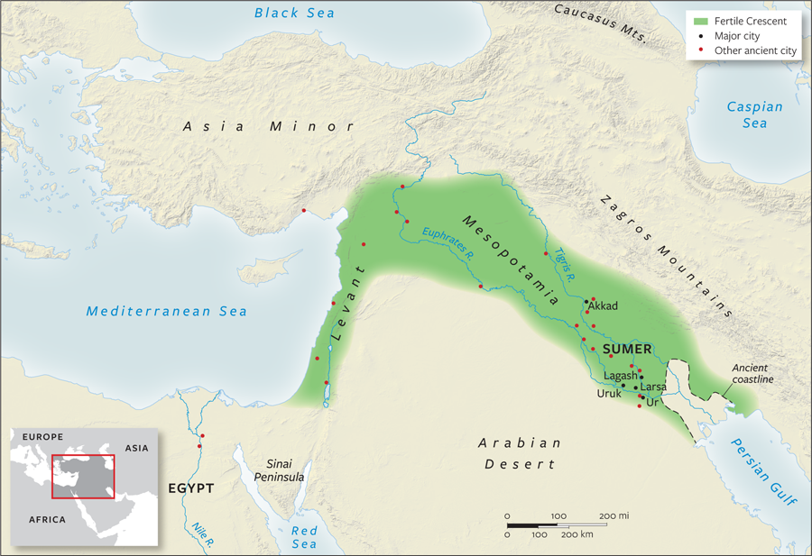 Is Mesopotamia The Same As The Fertile Crescent